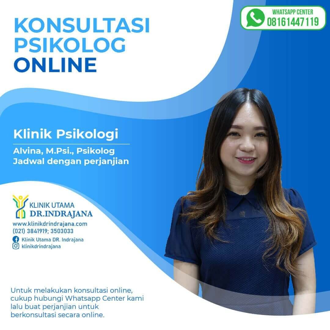 Konsultasi Online Alvina, M.Psi., Psikolog - Klinik Utama DR Indrajana