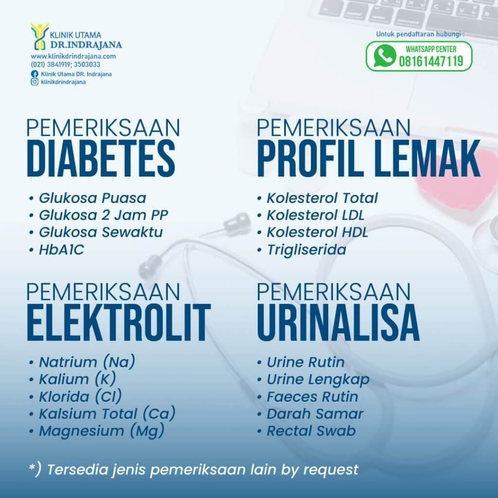 Paket MCU Corporate 3-01 - Klinik Utama DR Indrajana